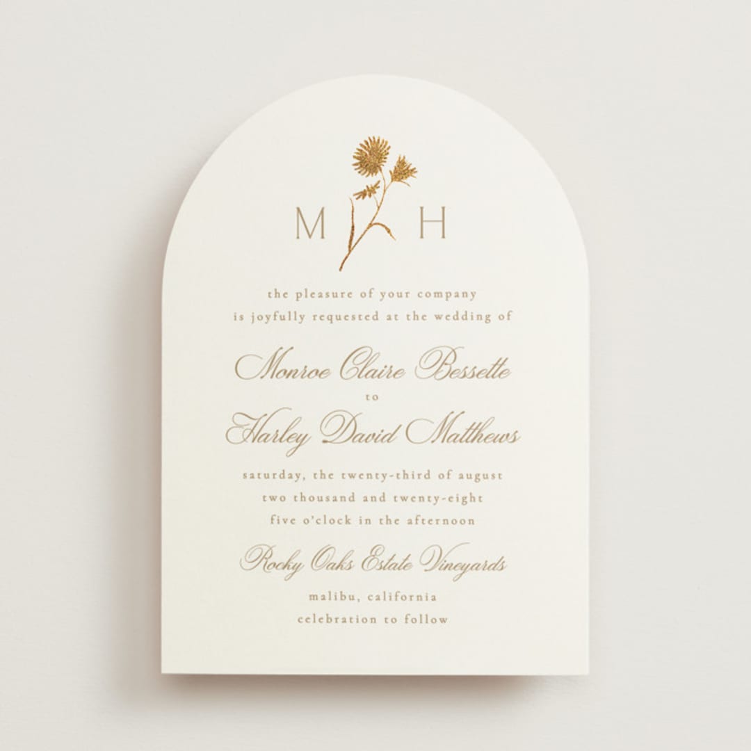 romantic wedding invitations
