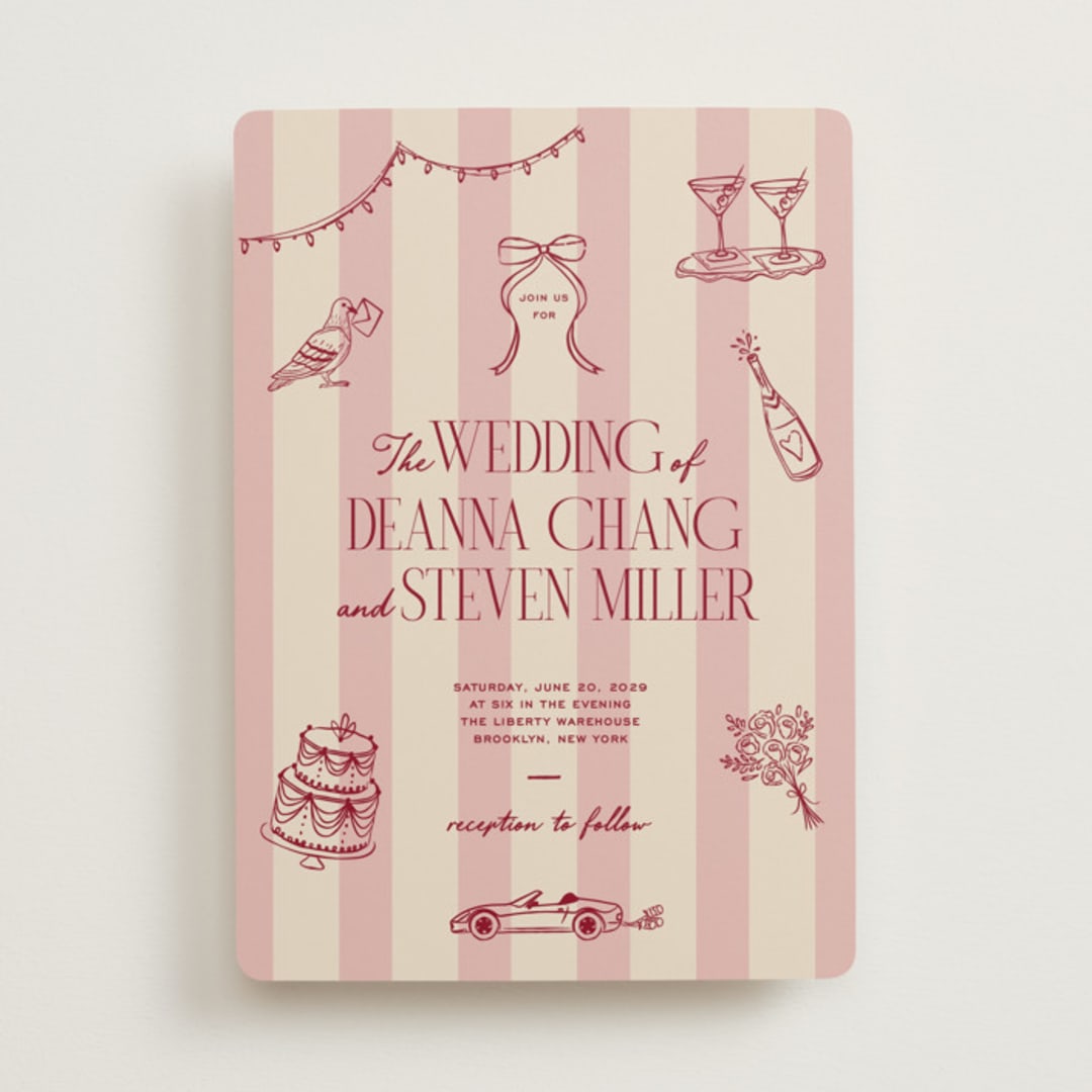 Thompson Wedding Invitations by Jennifer Lew | Minted