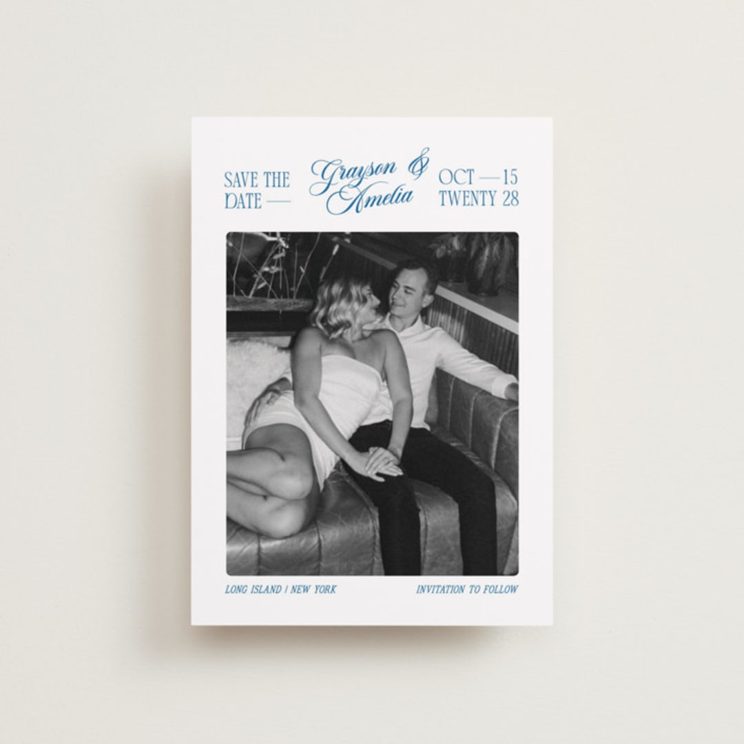 Opening Titles Save the Date Petite Cards by Robert and Stella | Minted