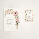 Timeless Blooms Mini Baby Shower Insert Cards by Susan Moyal | Minted