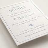 Simple Type Letterpress Direction Cards by Jen Movitz | Minted