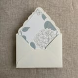 Antique hydrangea steel blue liner for A7 euro flap envelope | pack of ...