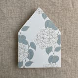 Antique hydrangea steel blue liner for A7 euro flap envelope | pack of ...
