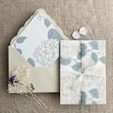 Antique hydrangea steel blue liner for A7 euro flap envelope | pack of ...