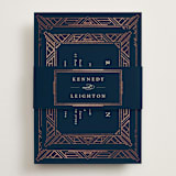 Opulent Border Foil-Pressed Reception Cards by Hooray Creative | Minted