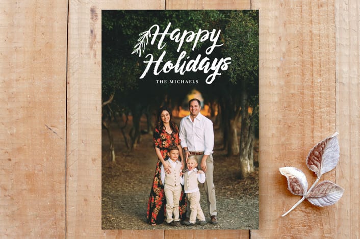 script happy holidays Custom Stationery by Ramoncita | Minted