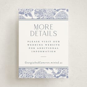Coastal Toile Mini Novelty Enclosure Cards by Jenna Holcomb | Minted