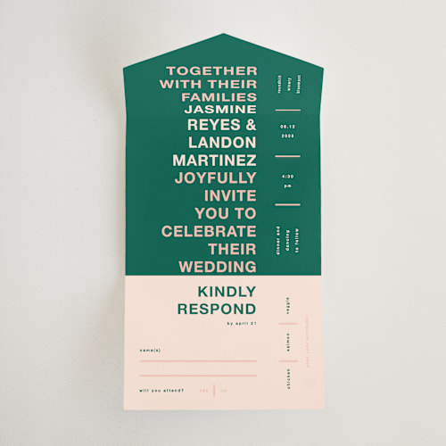 All-In-One Wedding Invitations with RSVP Cards | Seal-and-Send Invites ...