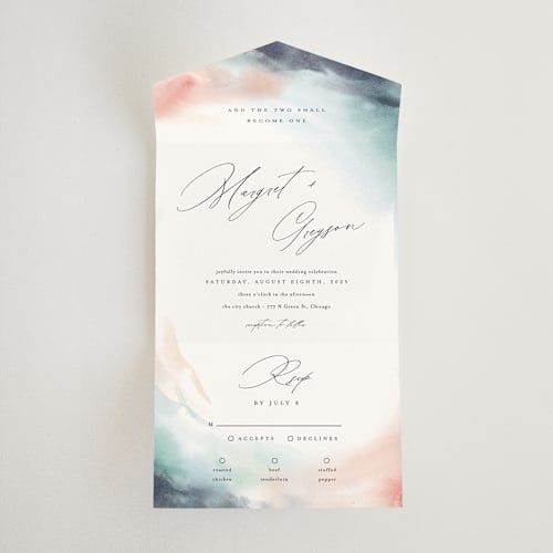 All-In-One Wedding Invitations with RSVP Cards | Seal-and-Send Invites ...