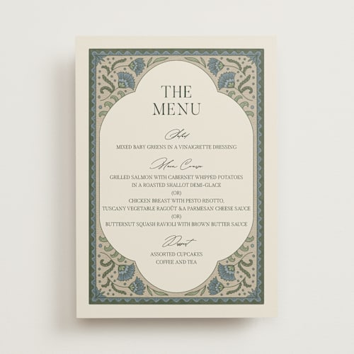 Wedding Menu Cards | Minted