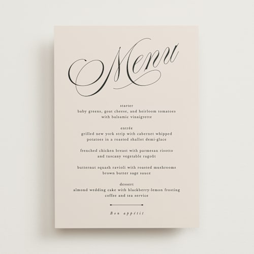 Wedding Menu Cards | Minted