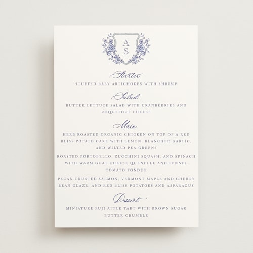 Wedding Menu Cards | Minted