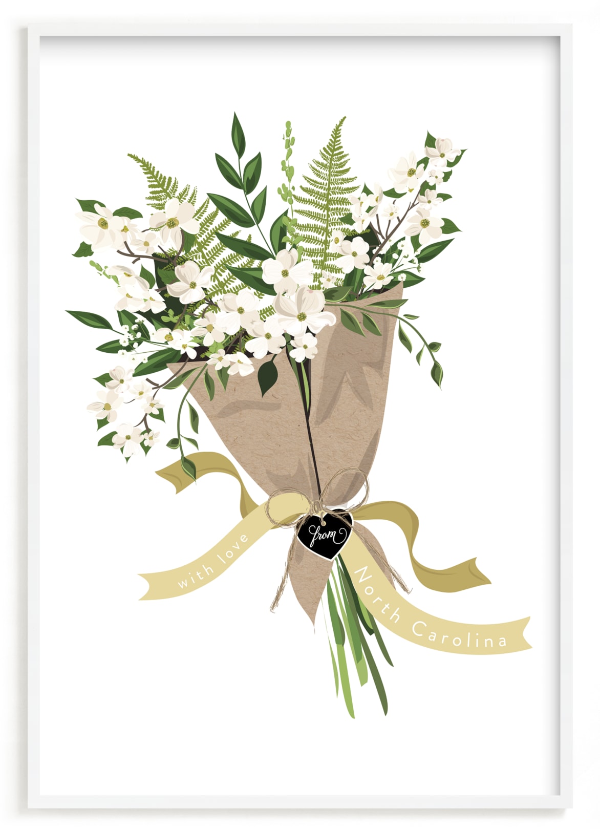 North Carolina Dogwood Bouquet Fine Art Prints by Susan Moyal | Minted