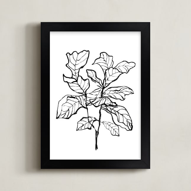 how to draw fig leaves