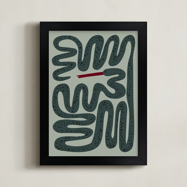Squiggly Snake Children's Art Prints by Jenna Holcomb | Minted