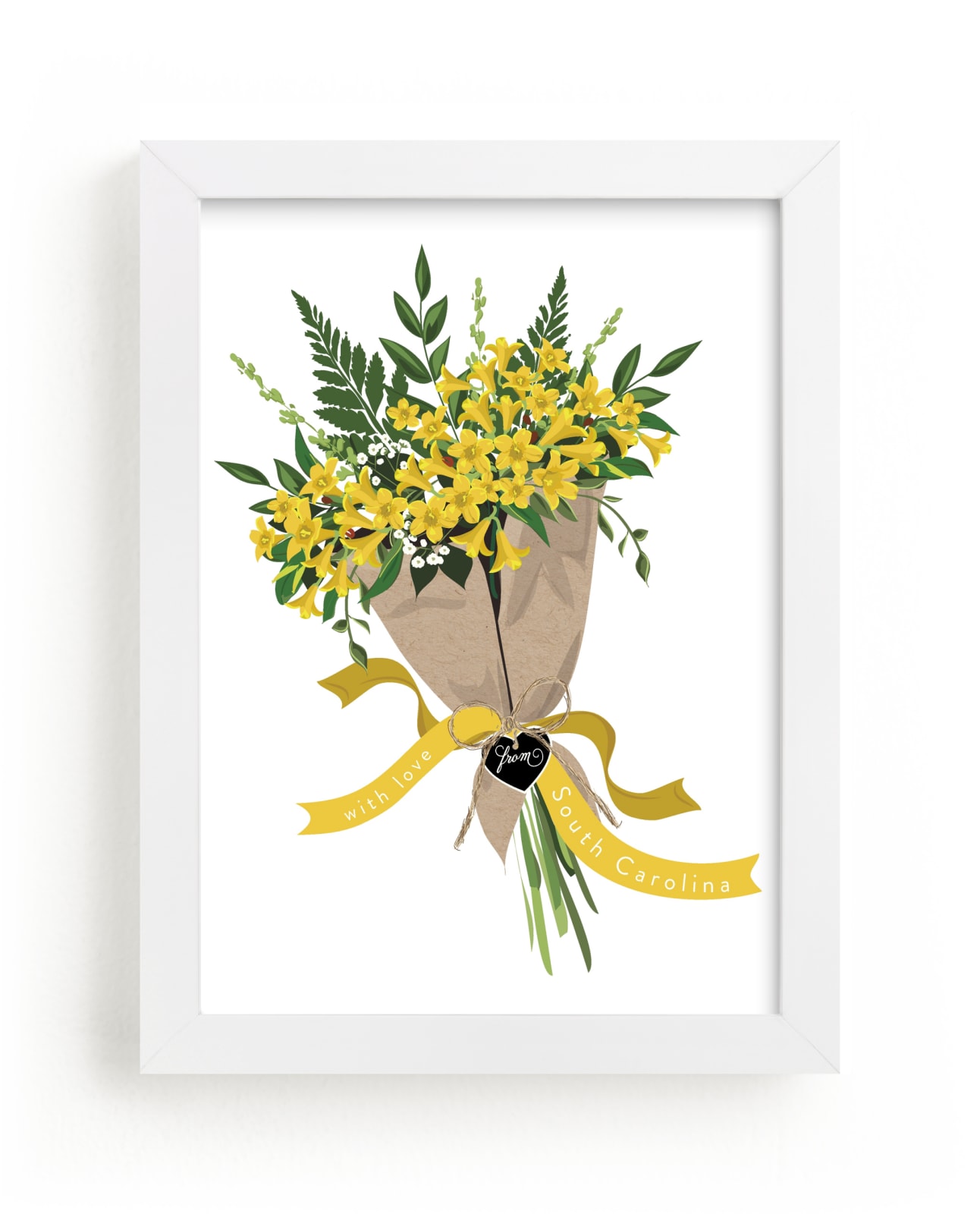 South Carolina Jessamine Bouquet Fine Art Prints by Susan Moyal | Minted