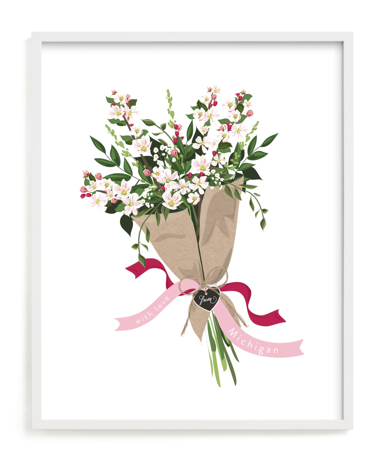 Michigan Apple Blossom Bouquet Fine Art Prints by Susan Moyal | Minted