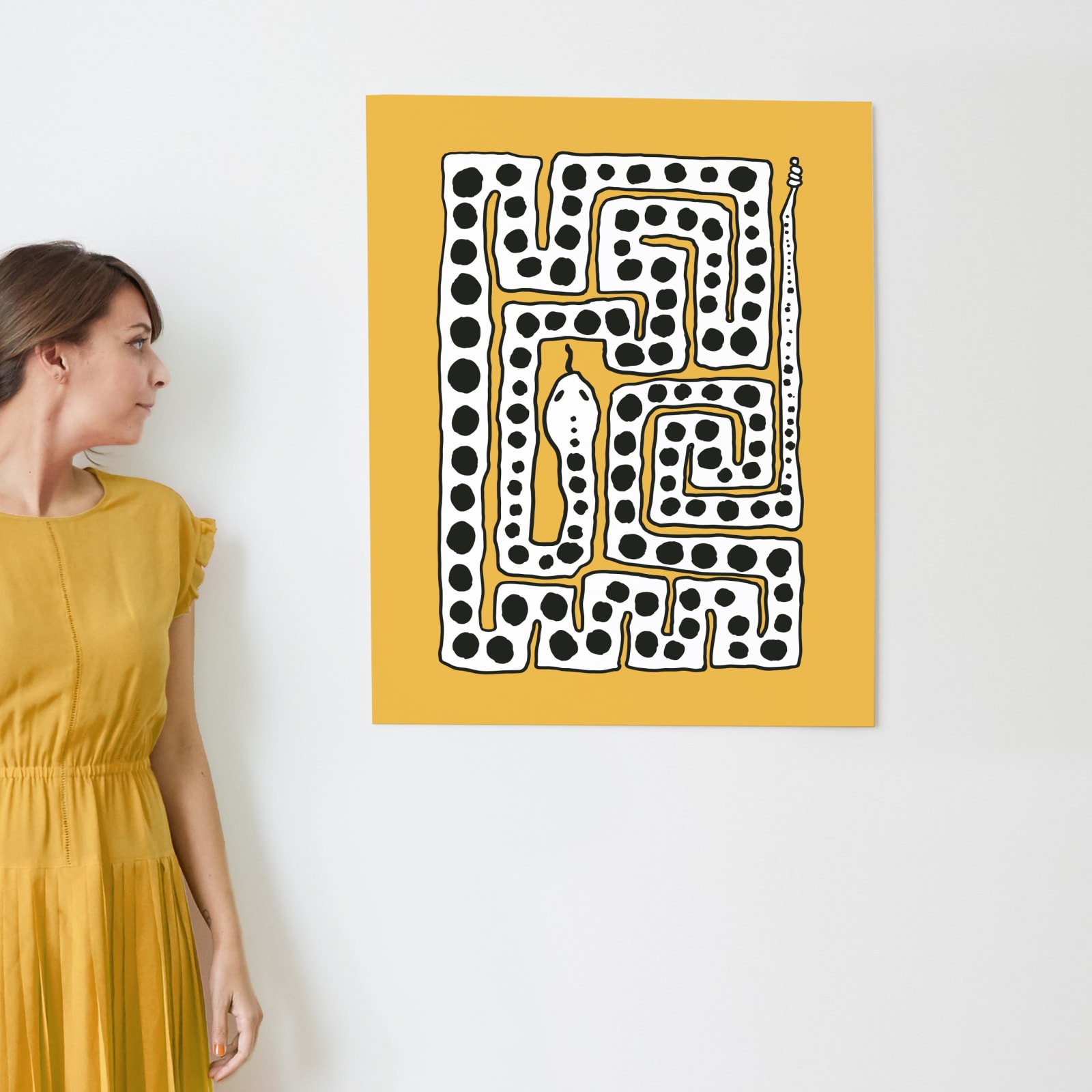 Charming Snake Wall Art Prints by Inkblot Design | Minted