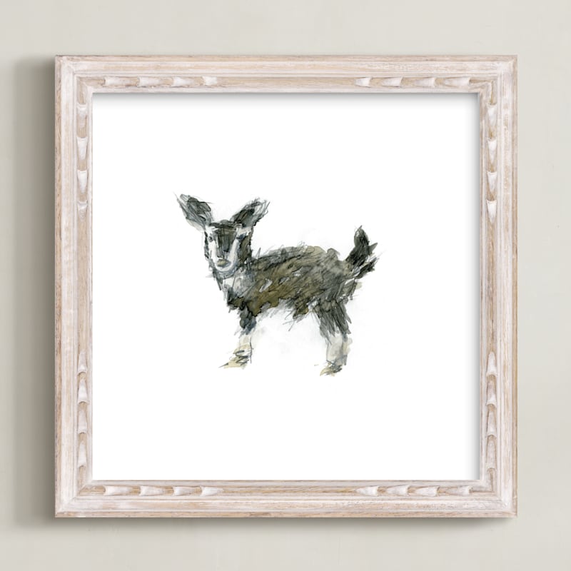 Fuzzy Goat Children's Art Prints by Mande Calhoun | Minted
