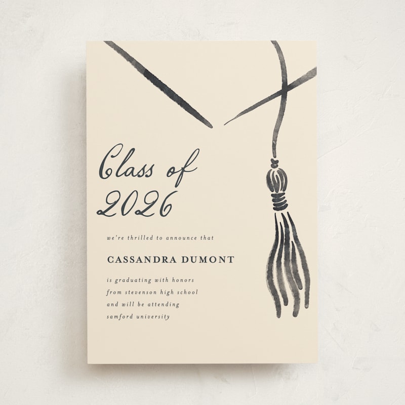 With Minor Wording Graduation Announcement