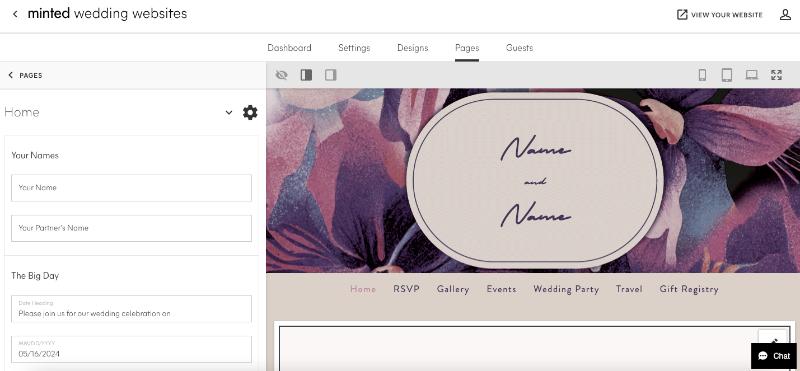 How to Build and Create a Wedding Website | Minted